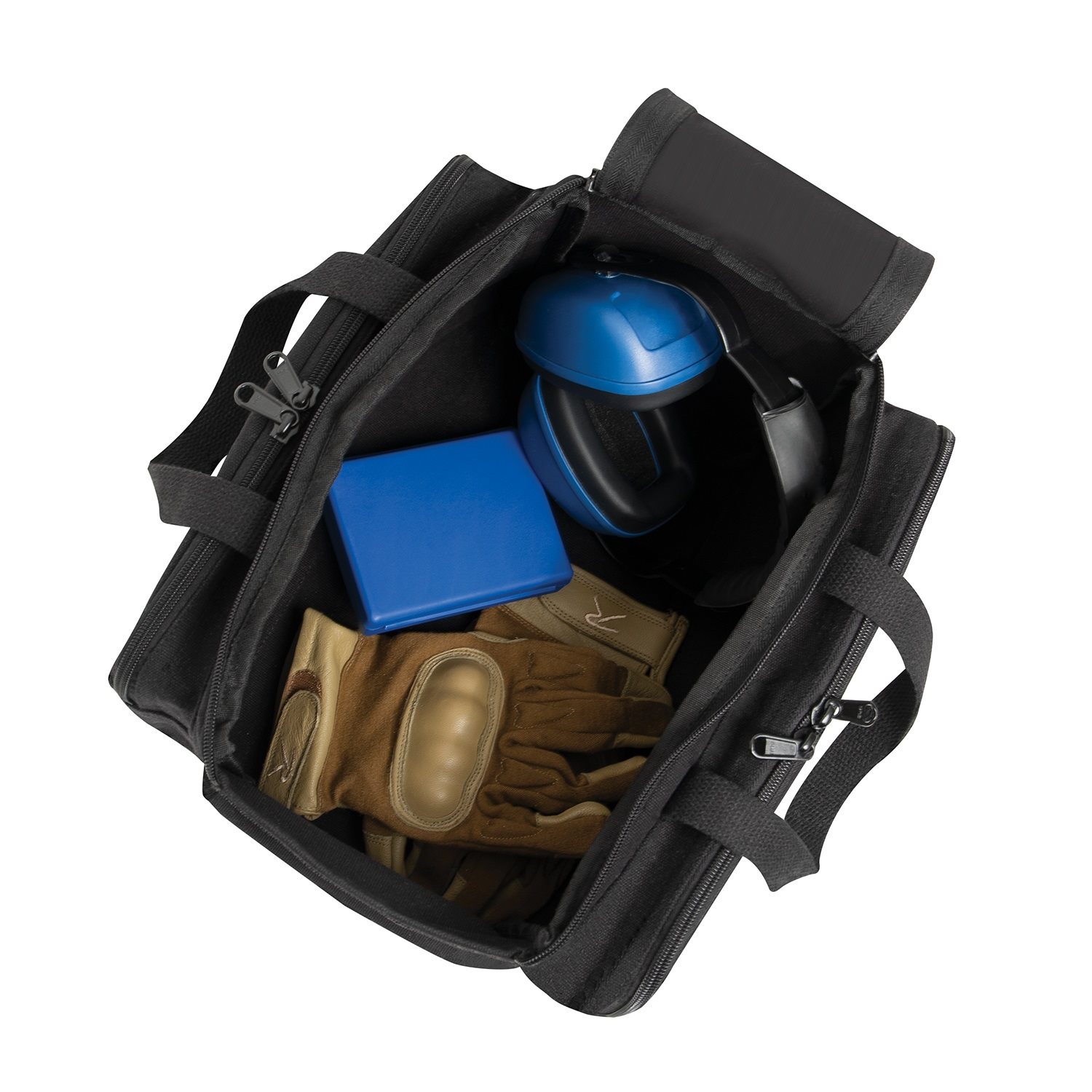 ROTHCO Canvas Tactical SHOOTING RANGE Bag BLACK Army Surplus MILITARY ROTHCO Canvas Tactical SHOOTING RANGE Bag BLACK Army Surplus MILITARY
